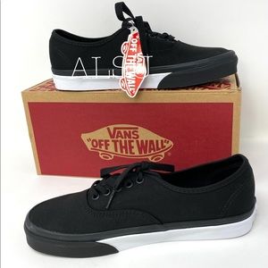 Vans | Shoes | Vans Authentic Mono Bumper Black Canvas Womens | Poshmark